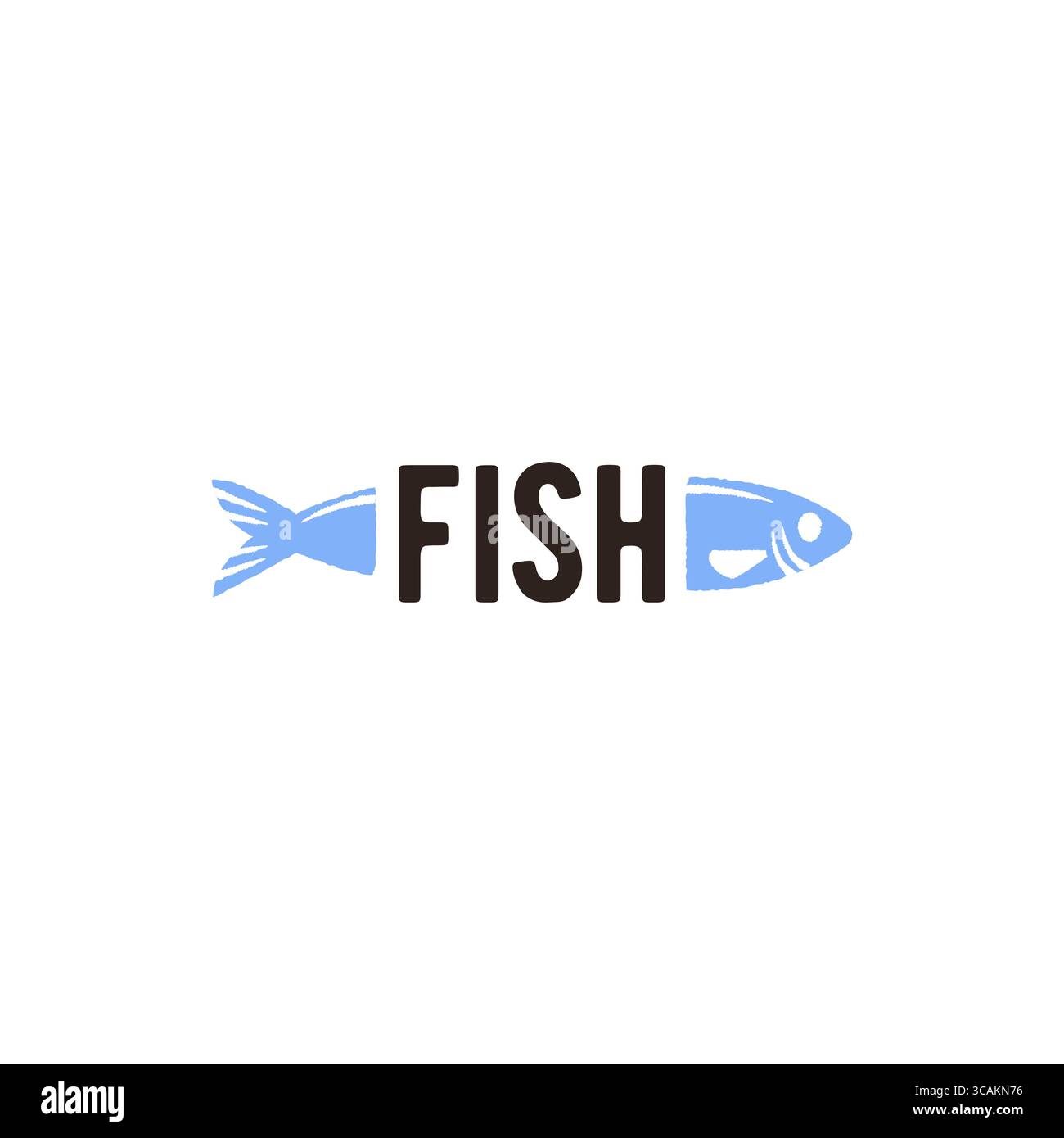 Elegant fish logo hi-res stock photography and images - Alamy