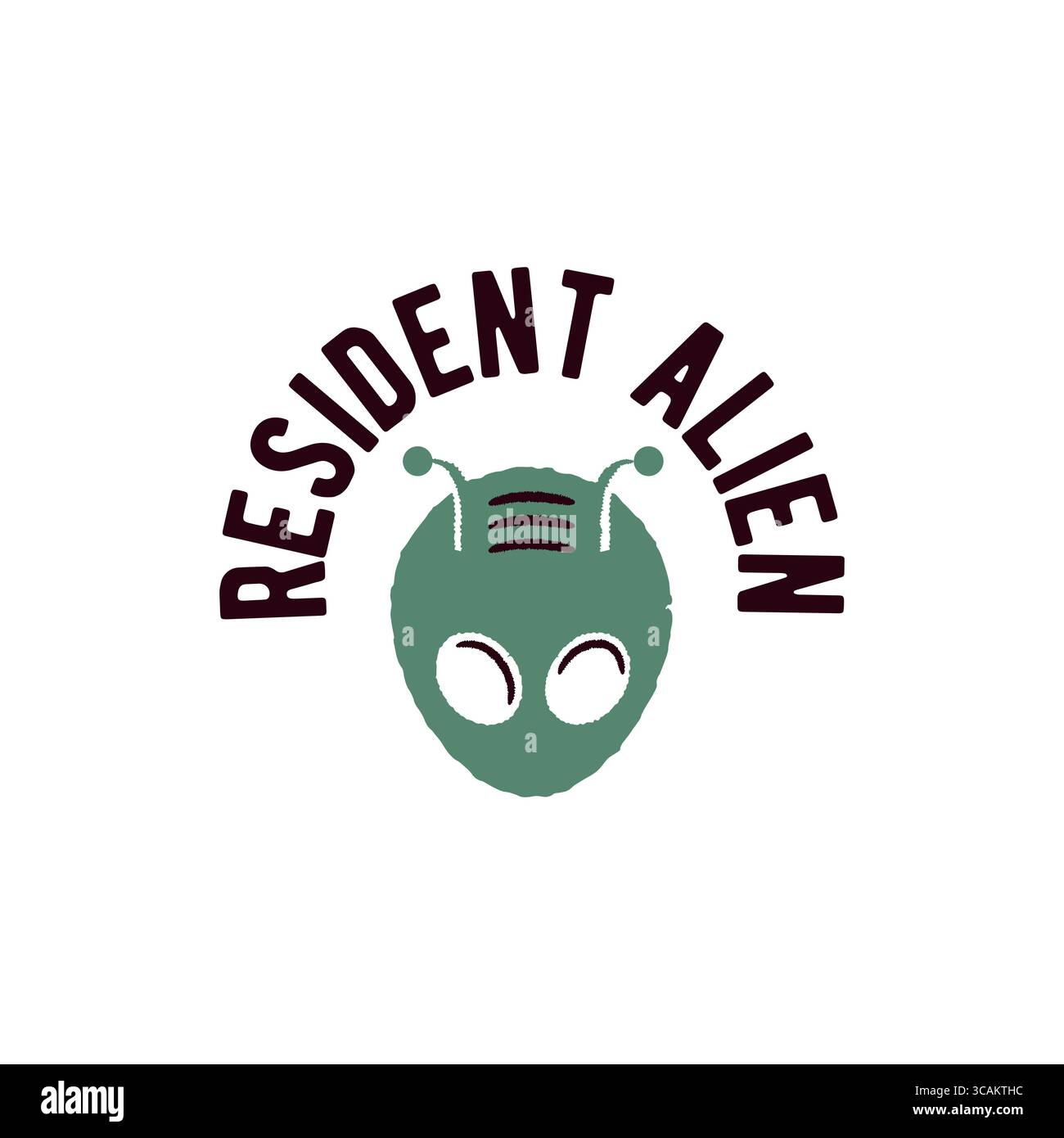 Resident Alien Logo Stock Vector Image & Art - Alamy