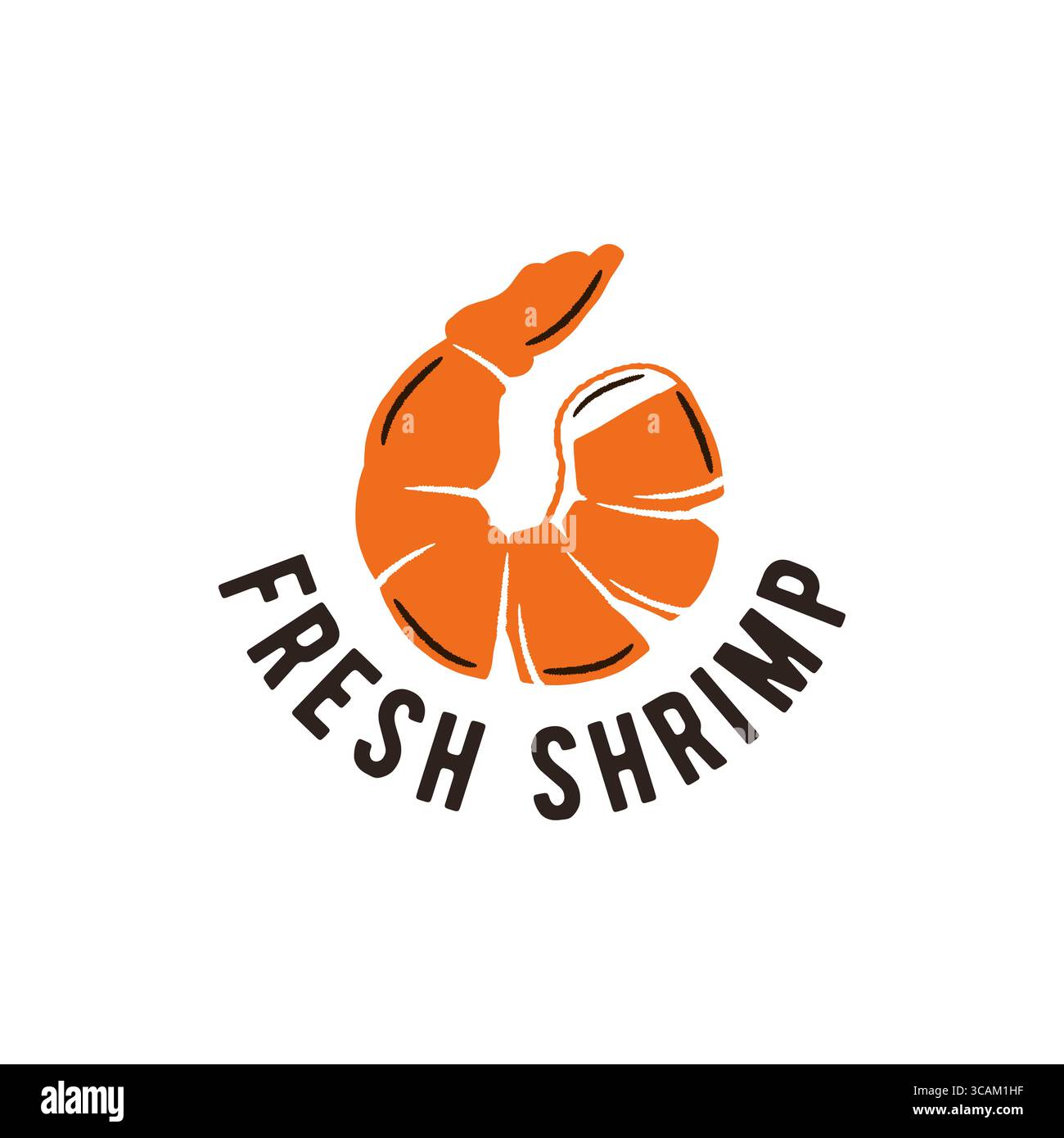 Fresh Shrimp Logo Stock Vector Image & Art - Alamy