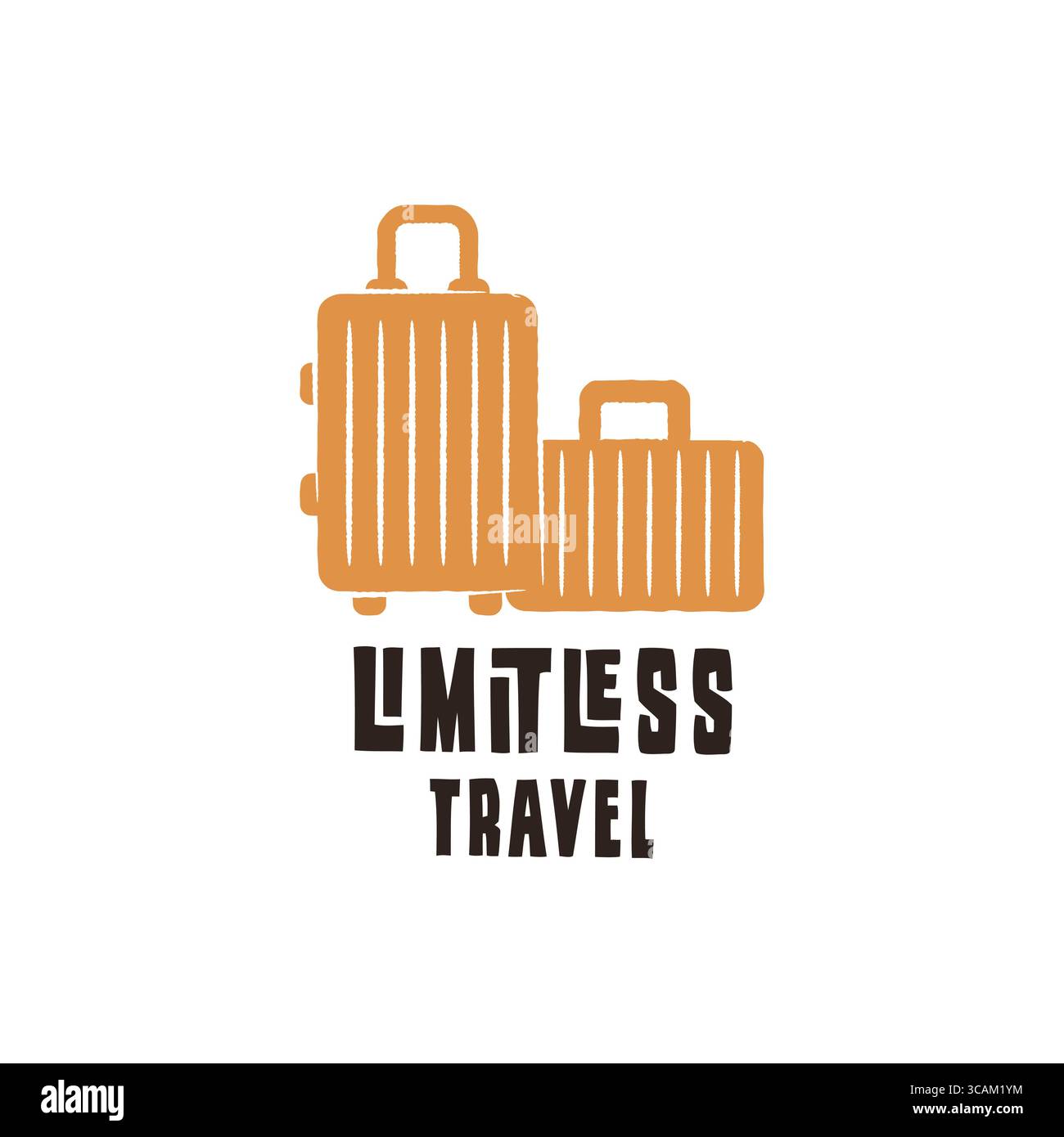 Travel luggage icon logo hi-res stock photography and images - Alamy