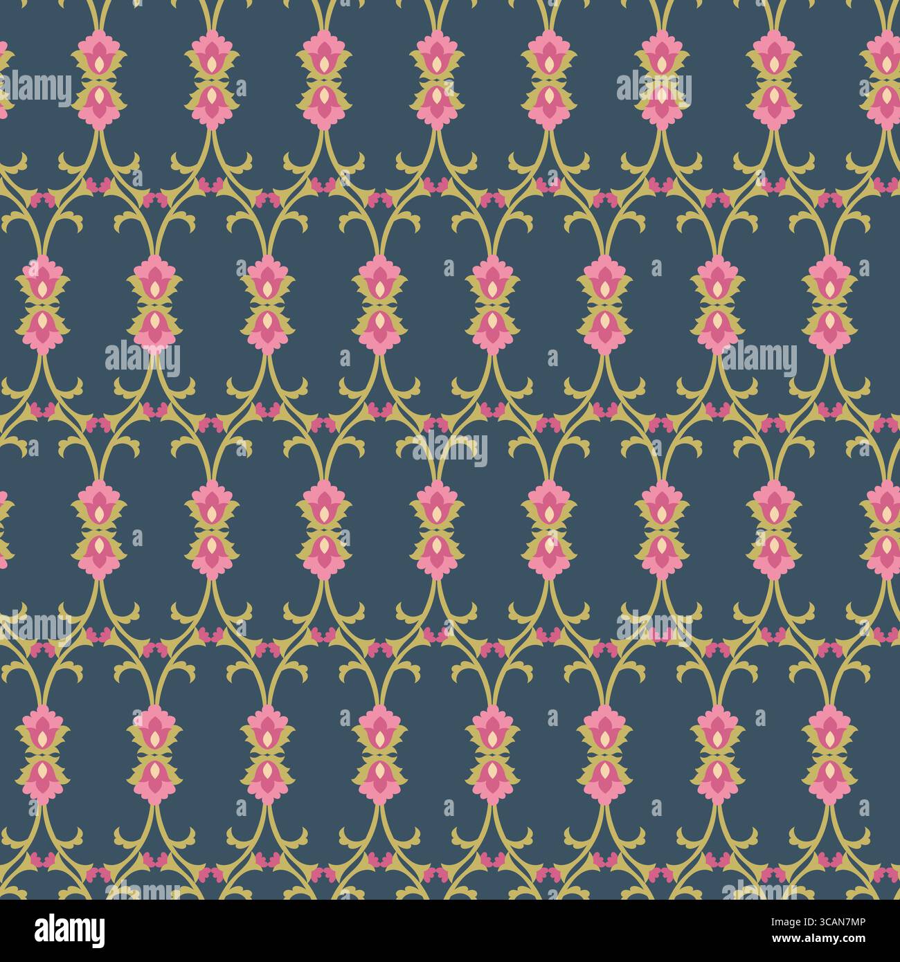 Navy blue floral Stock Vector Images - Alamy