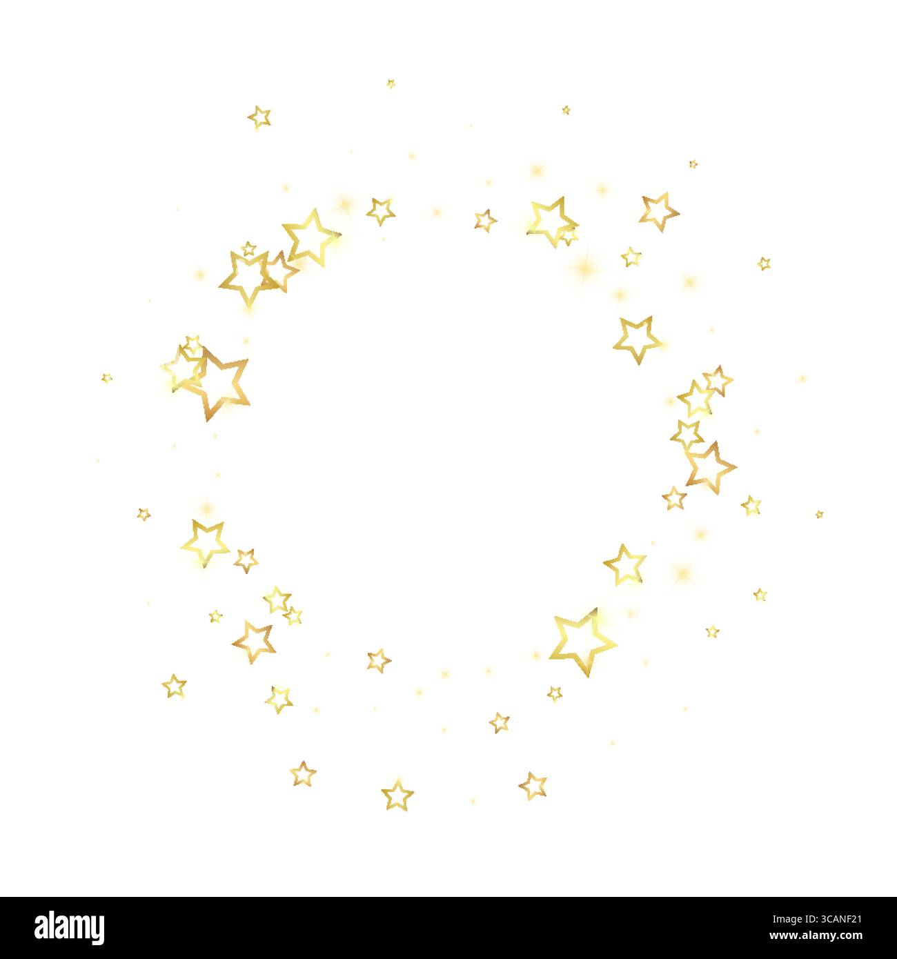 Christmas spirit. Scattered falling stars. Festive christmas confetty ...