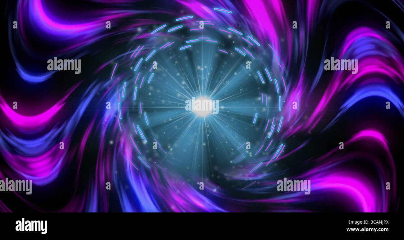 Dynamic animation glowing circular patterns hi-res stock photography ...