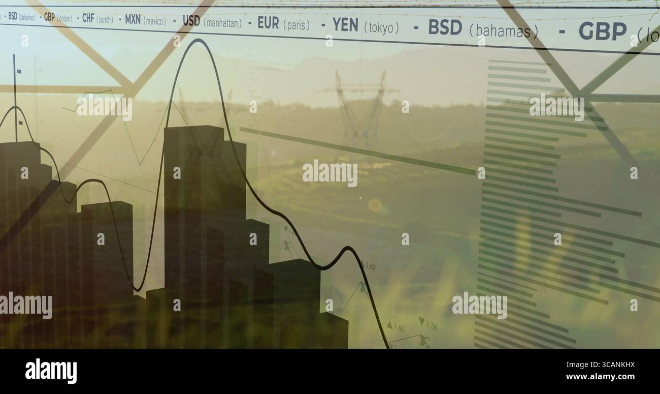 Graph of growth urban rural hi-res stock photography and images - Alamy