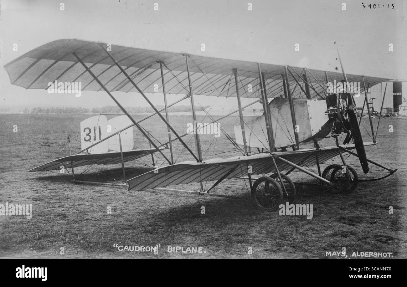 "Caudron" biplane - widely used in World War I as a reconnaissance ...