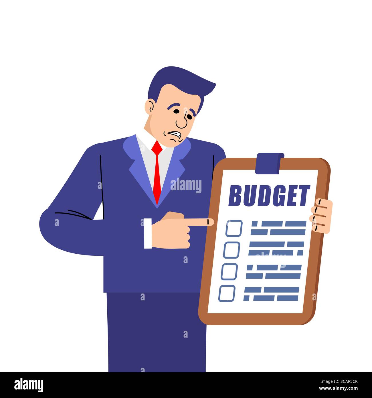 Financial planning stress Stock Vector Images - Alamy