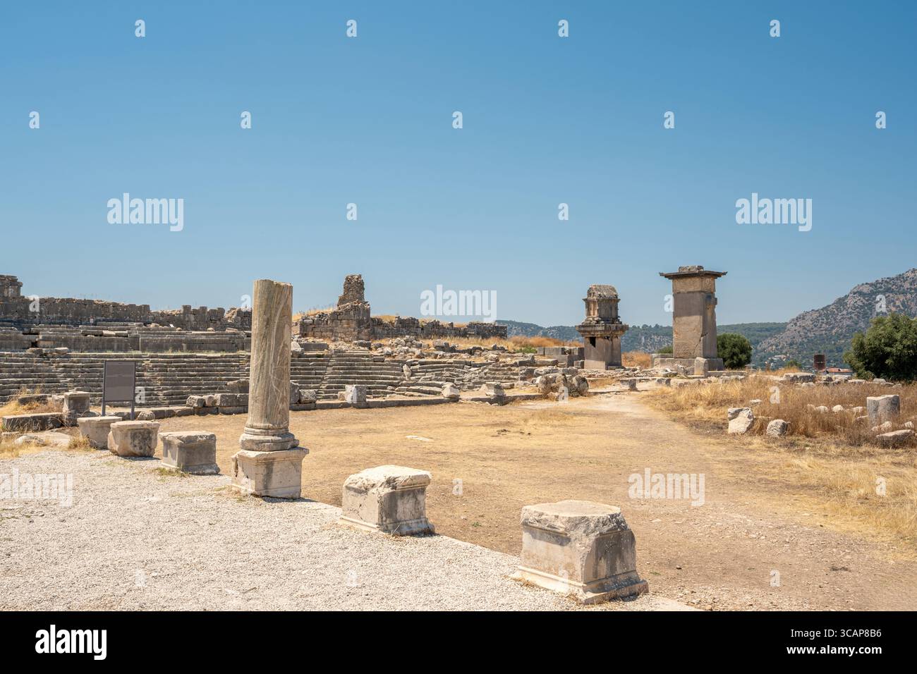 The ancient city of Xanthos, located in the Kas district of Antalya ...
