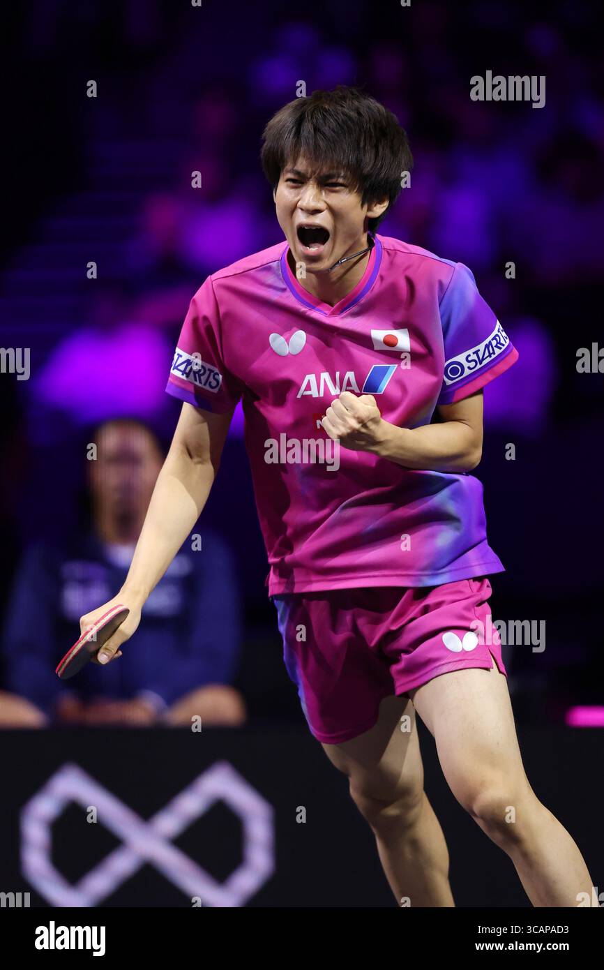 Yokohama BUNTAI, Kanagawa, Japan. 7th Aug, 2025. Shunsuke Togami (JPN), AUGUST 7, 2025 - Table ...