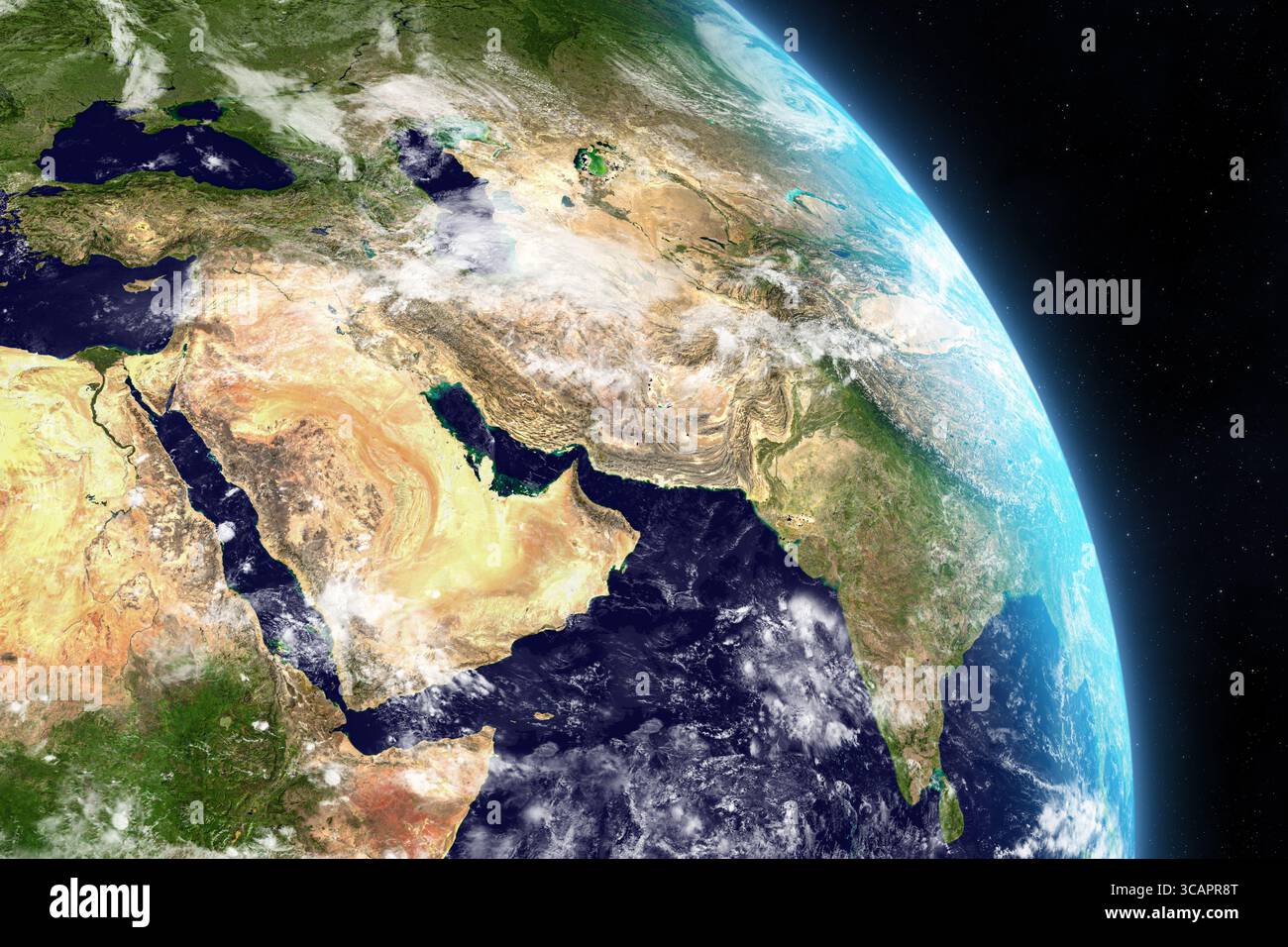 Middle east nasa map hi-res stock photography and images - Alamy