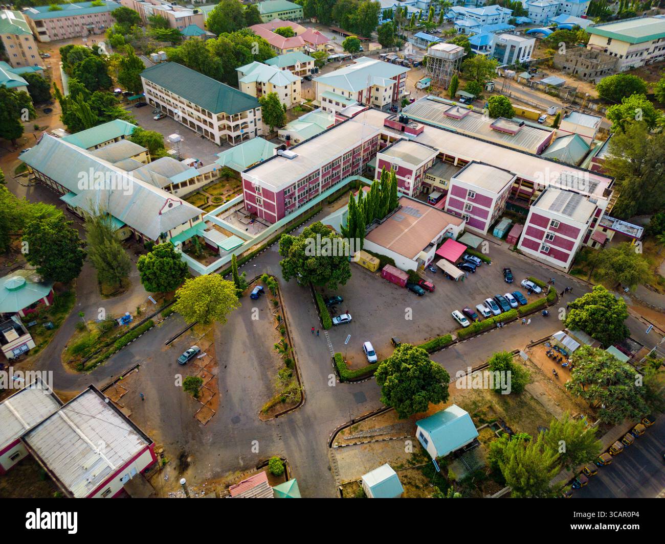 Barau Dikko Hospital, Nigeria - 15 March 2025: Aerial view of Barau ...