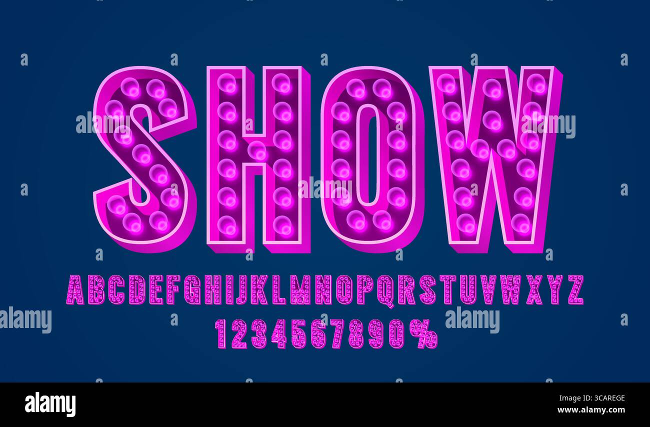 Show font set collection, letters and numbers symbol. Vector Stock ...