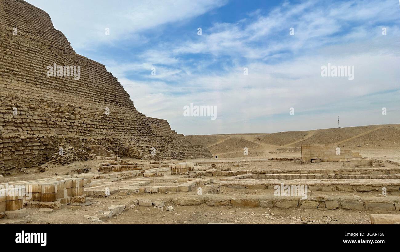 The Step Pyramid of Djoser at Saqqara, Egypt an ancient architectural ...