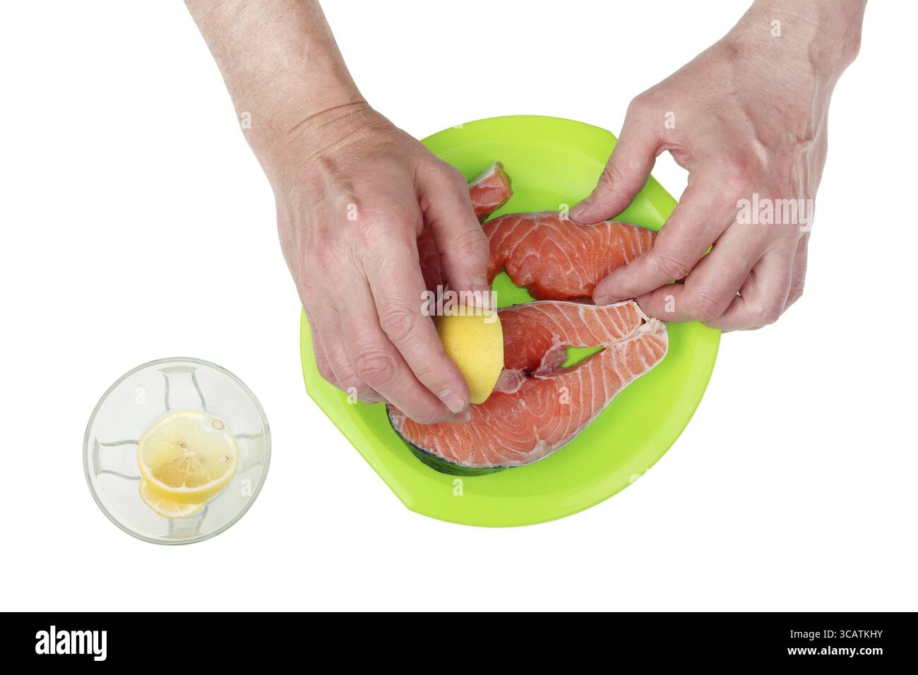 Squeeze lemon onto fruit hi-res stock photography and images - Alamy