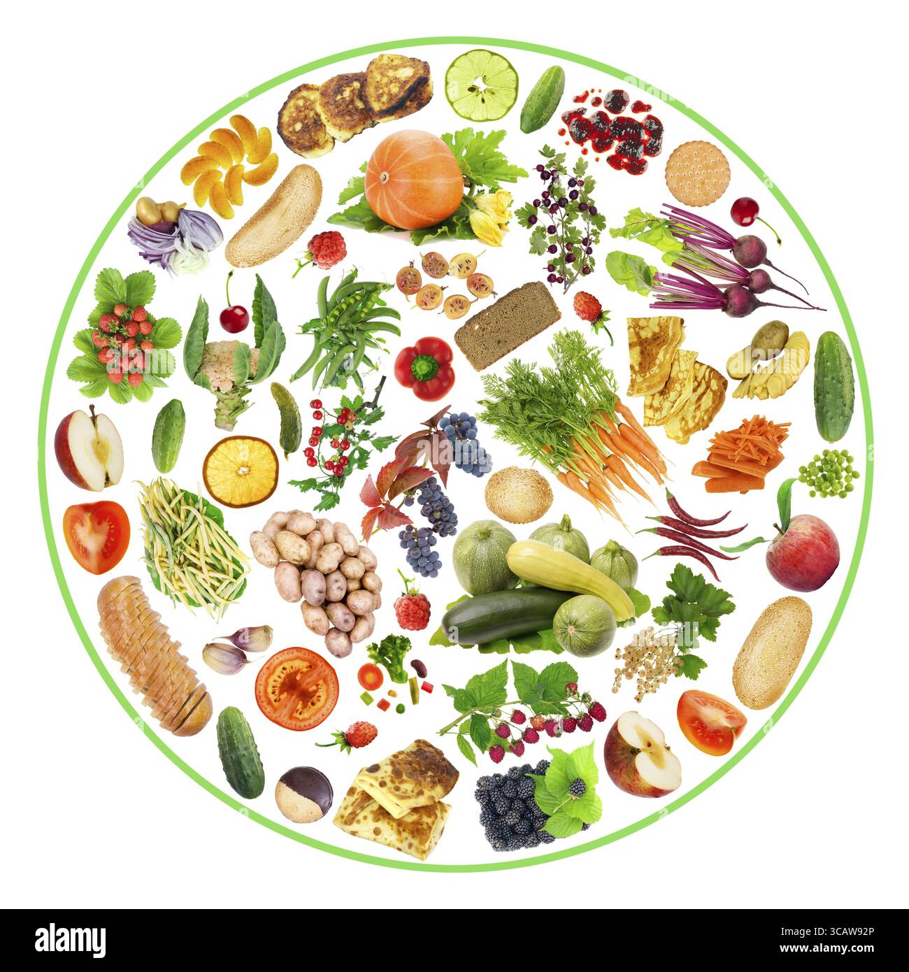 Vegetarian bio ecological food - fruit, vegetables and bread on my ...