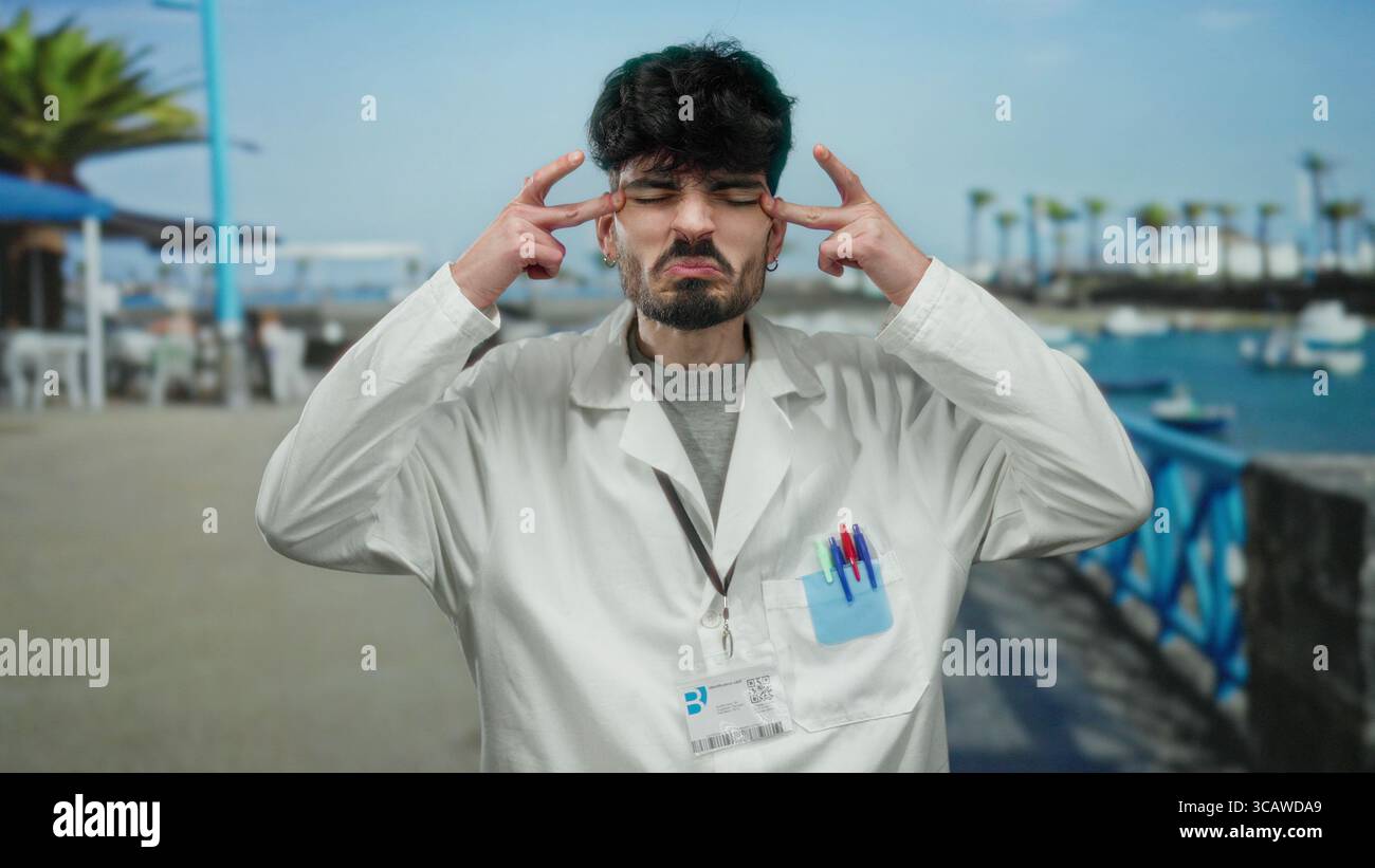 Man visible badge id hi-res stock photography and images - Alamy