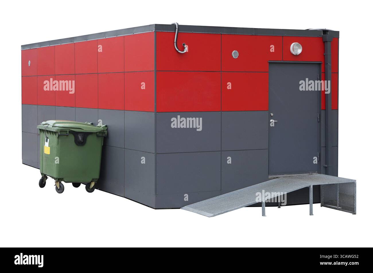 Household extension to store garbage and used bottles. Shed made from ...