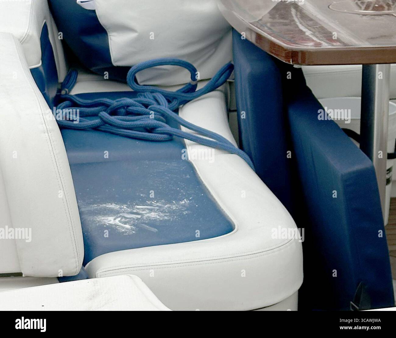 MONTAUK, NY - AUGUST 06: What appears to be a white powdery substance ...
