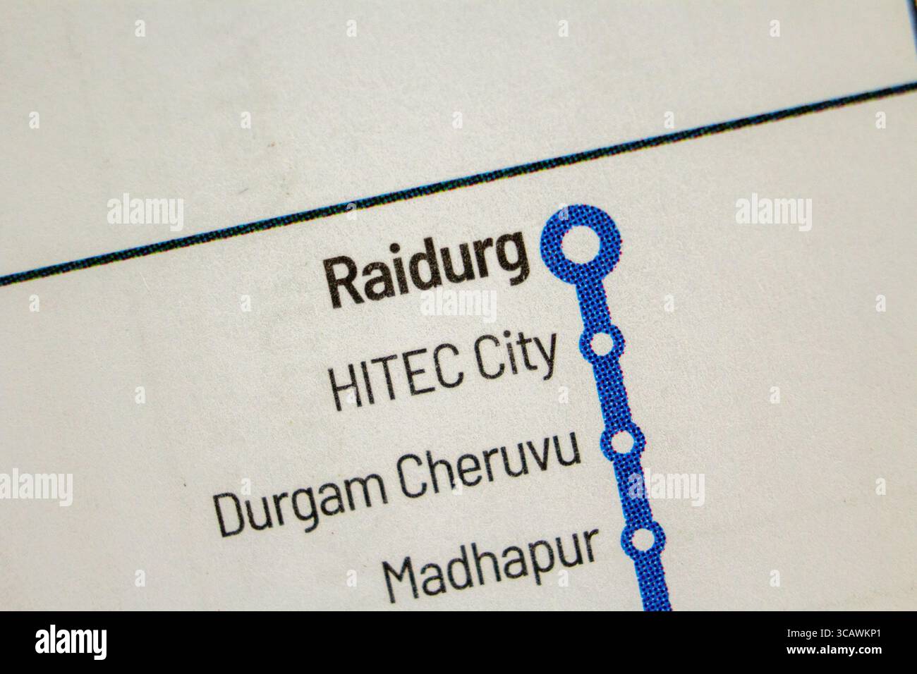 Raidurg Station - Hyderabad Metro, India Railways junction schematic ...