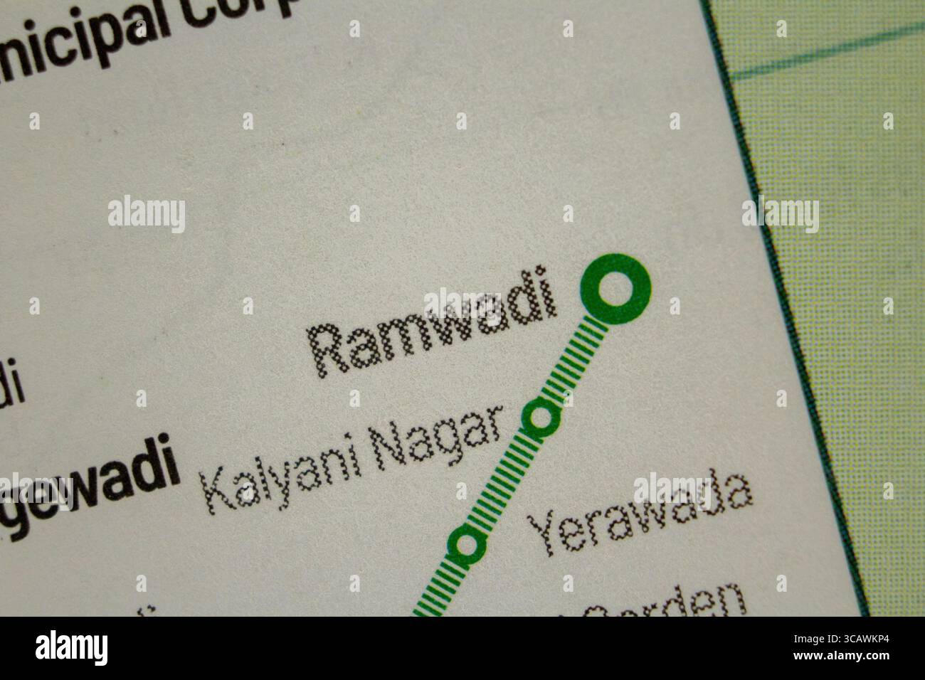 Ramwadi Station - Pune Metro, India Railways junction schematic ...