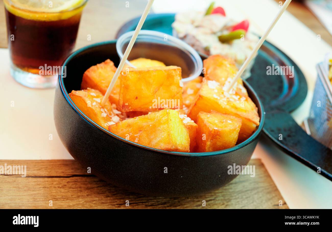 Patatas bravas deep fried hi-res stock photography and images - Alamy