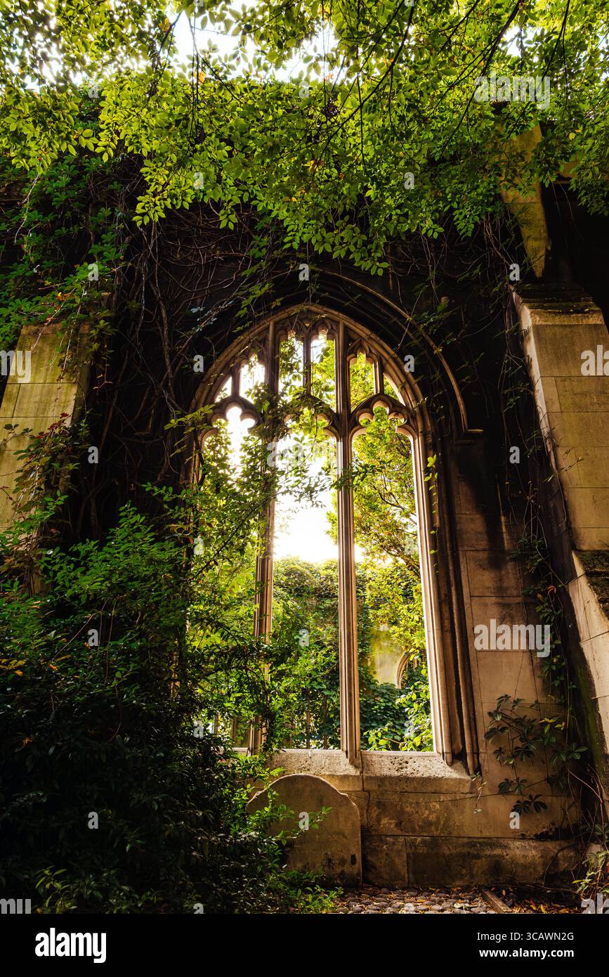 The ruins of the Church of St Dunstan are now a delightful city park on ...