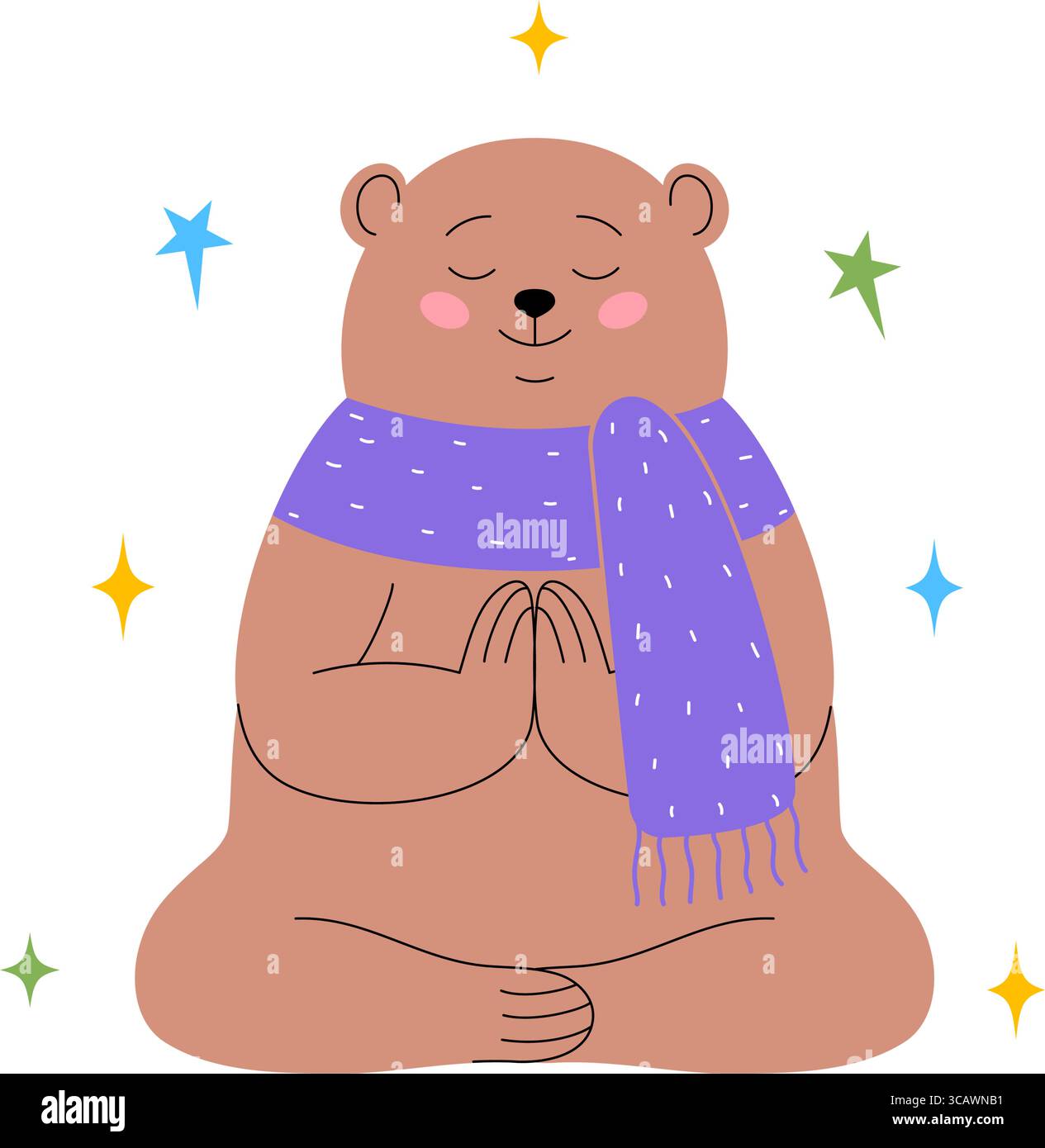 Bear it in mindfulness Stock Vector Images - Alamy