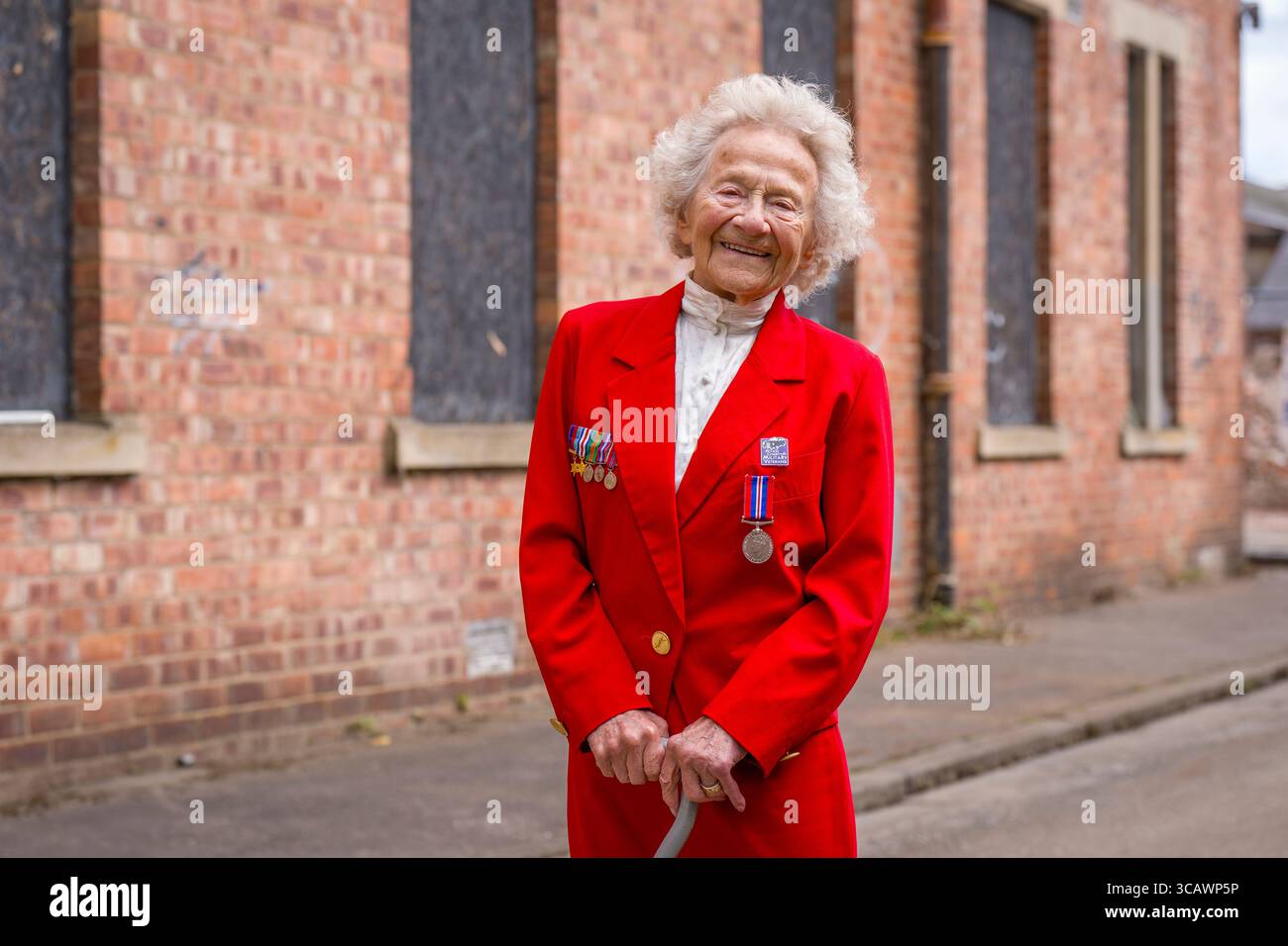 Second World War veteran Dorothea Barron, 100, during her to visit to ...