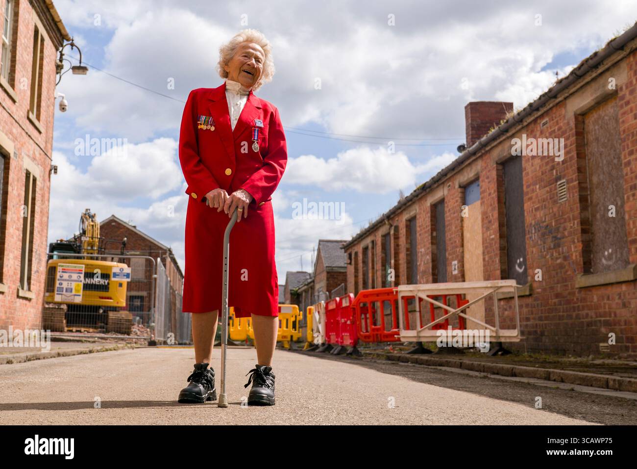 Second World War veteran Dorothea Barron, 100, during her to visit to ...