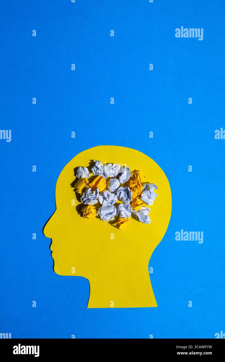 Problem concept blue brain hi-res stock photography and images - Alamy