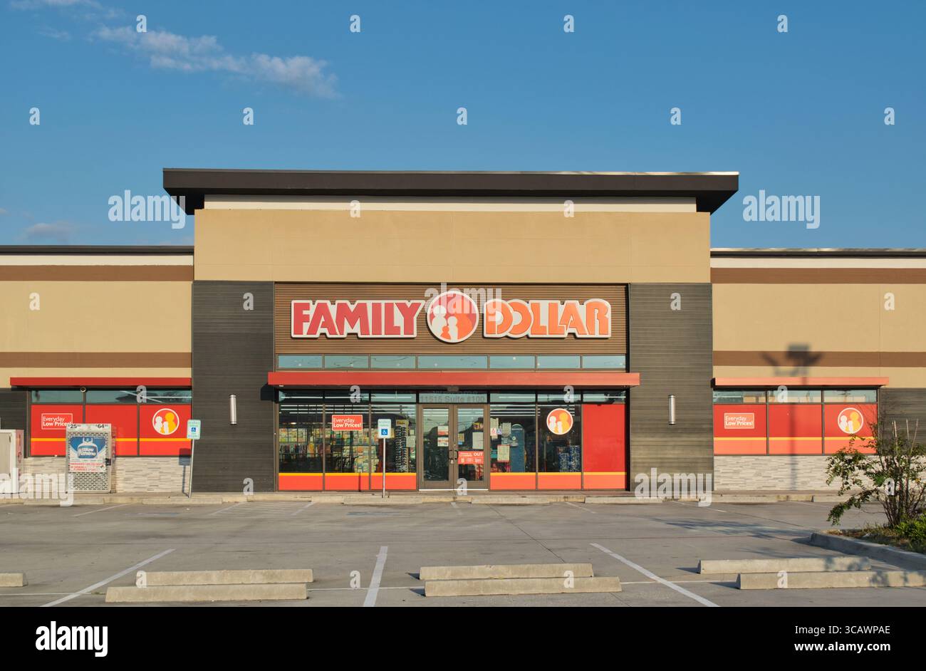 Houston, Texas USA 08-03-2025: Family Dollar business location ...