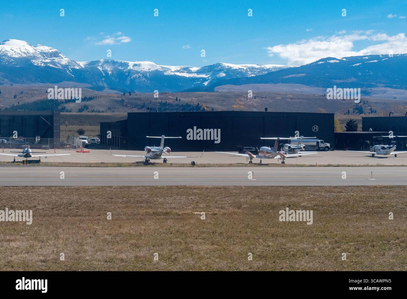 Jackson Hole Airport, Jackson, Wyoming, USA - October 5, 2023 - Cessna ...