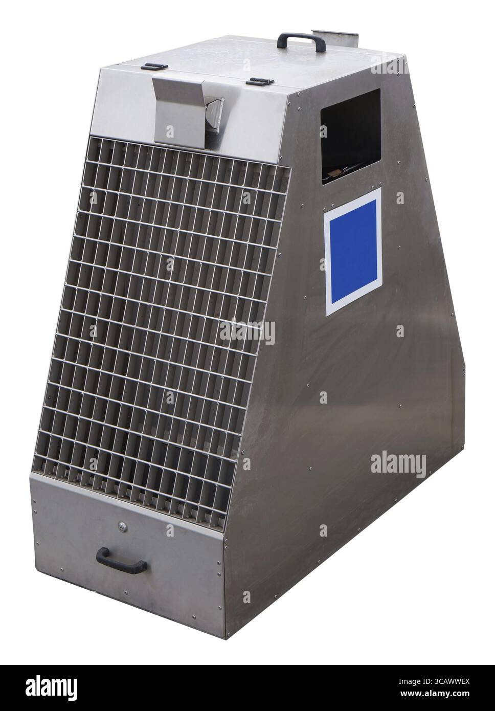 The street recycle bin is made of stainless steel in the form of the ...