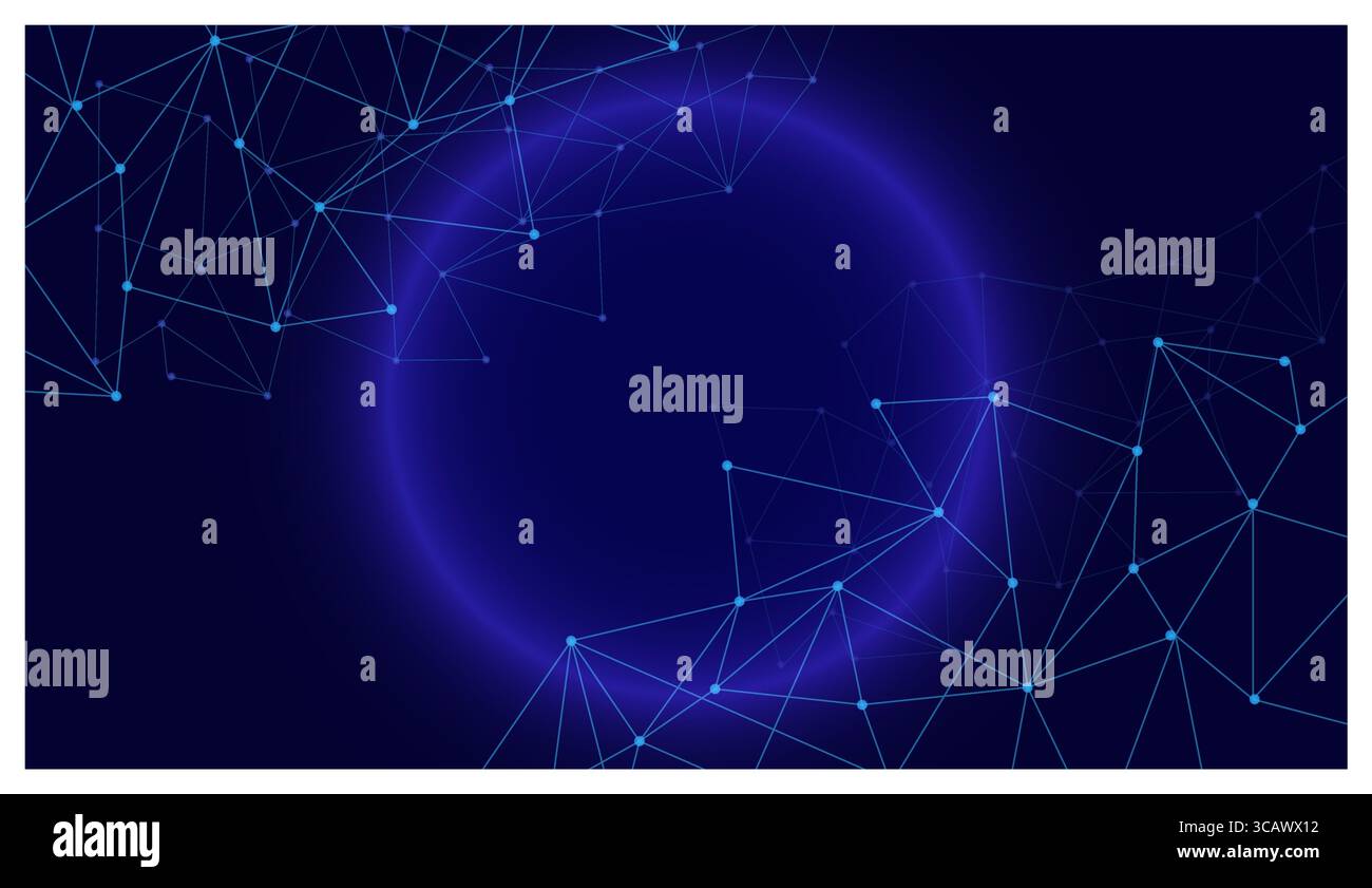 Futuristic abstract background connected dots Stock Vector Images - Alamy