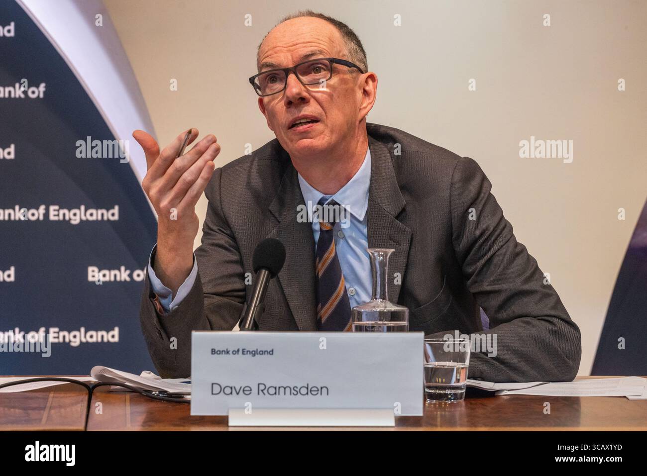 London, UK. 07 AUG, 2025. Dave Ramsden, Deputy Governor for Markets and ...