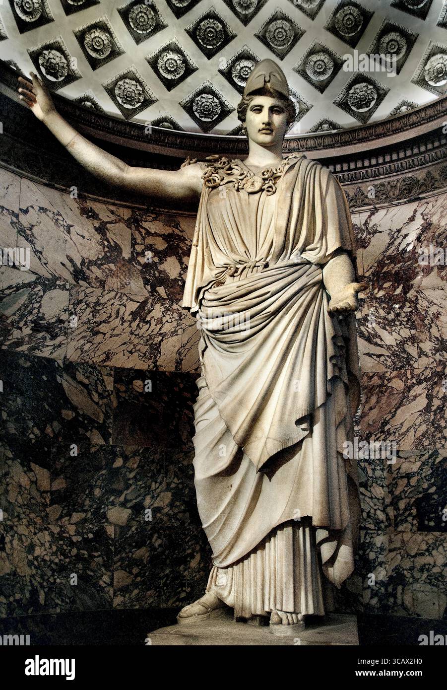 The Athena of Velletri Pallas wearing a helmet Roman copy 1 Cent BC ...