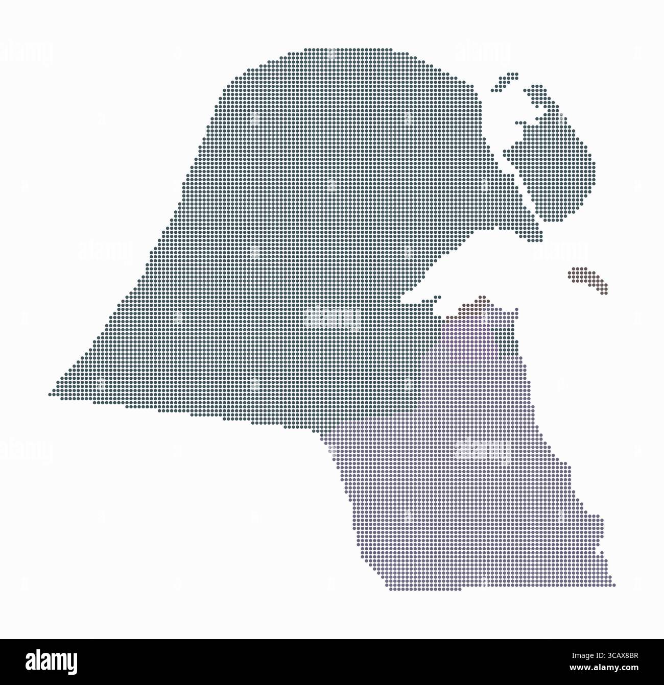 Middle east map kuwait hi-res stock photography and images - Alamy