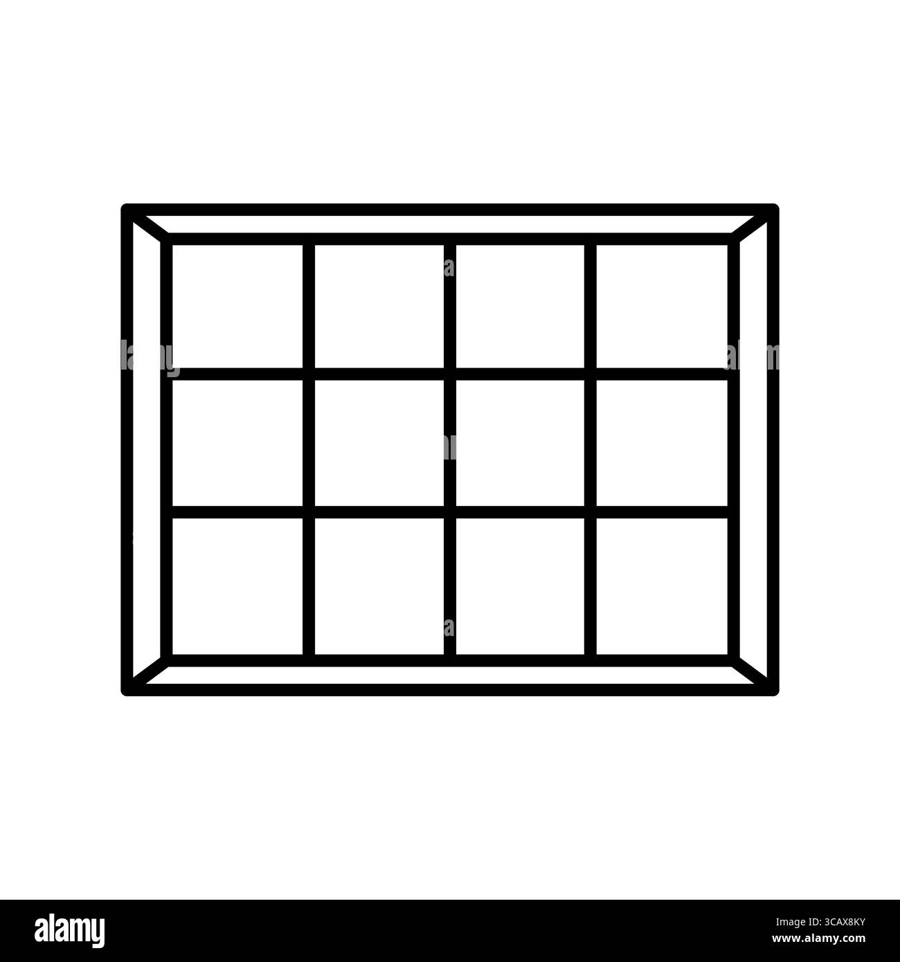 window frame black icon for apps and websites. Construction Elements ...