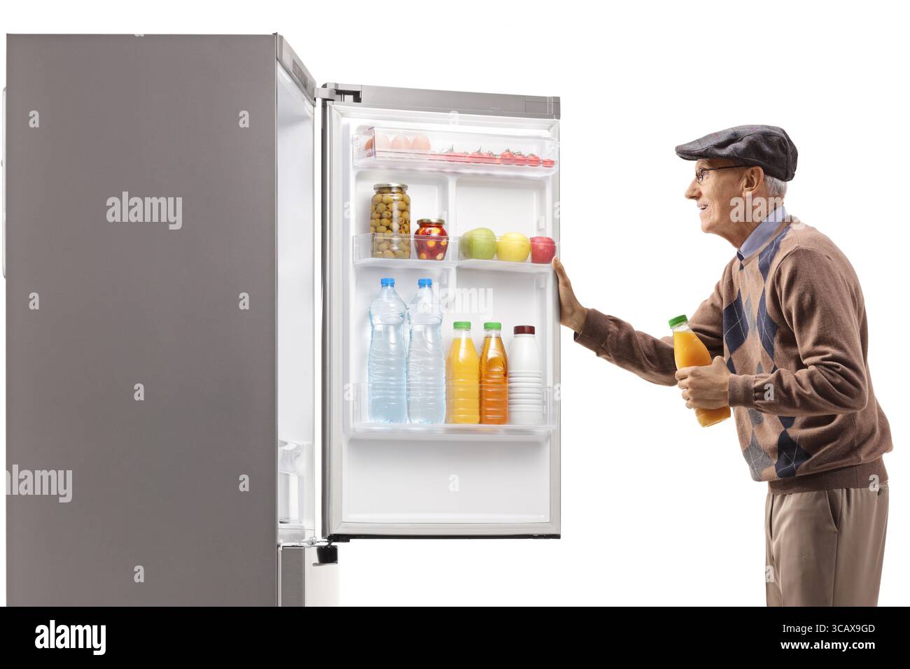 Elderly in the kitchen Cut Out Stock Images & Pictures - Alamy