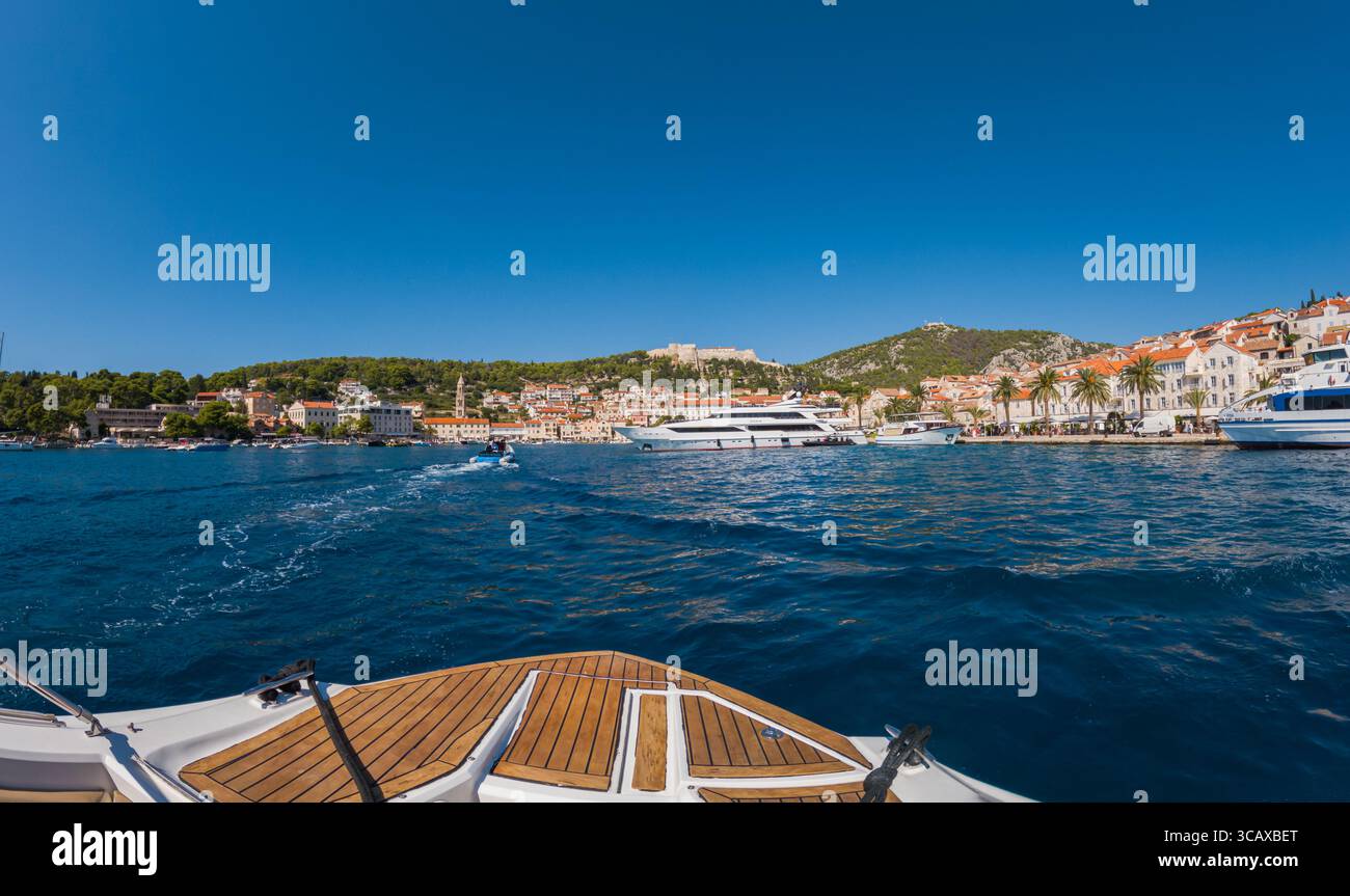 Tourist boat navigates adriatic sea hi-res stock photography and images ...