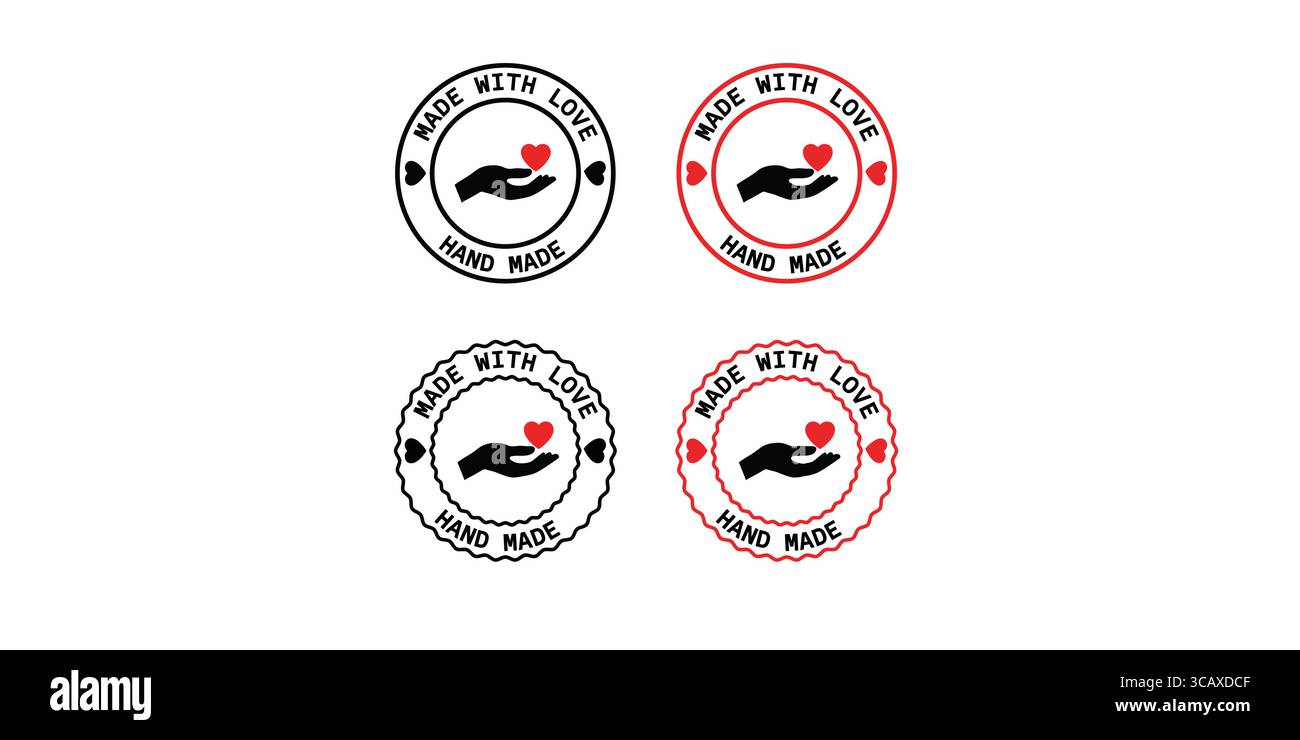 Handmade art vector vectors Cut Out Stock Images & Pictures - Alamy