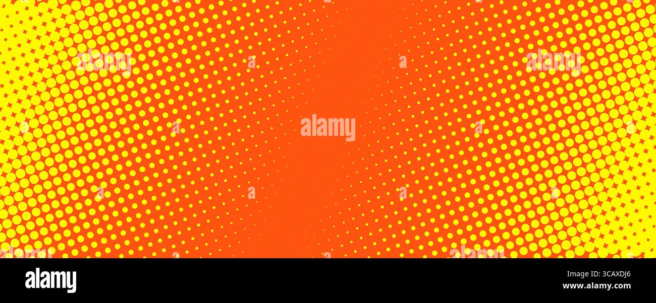 Yellow and orange halftone pattern. Vector illustration Stock Vector ...