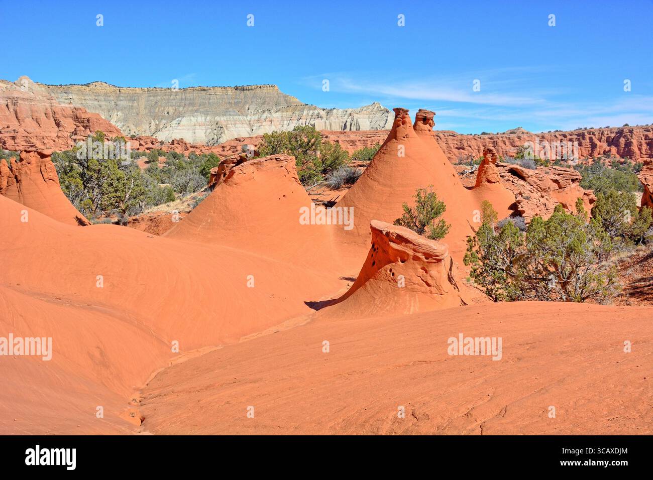 Eroded Sandstone Hoodoo Towering Under Desert Sky – Kodachrome Basin ...