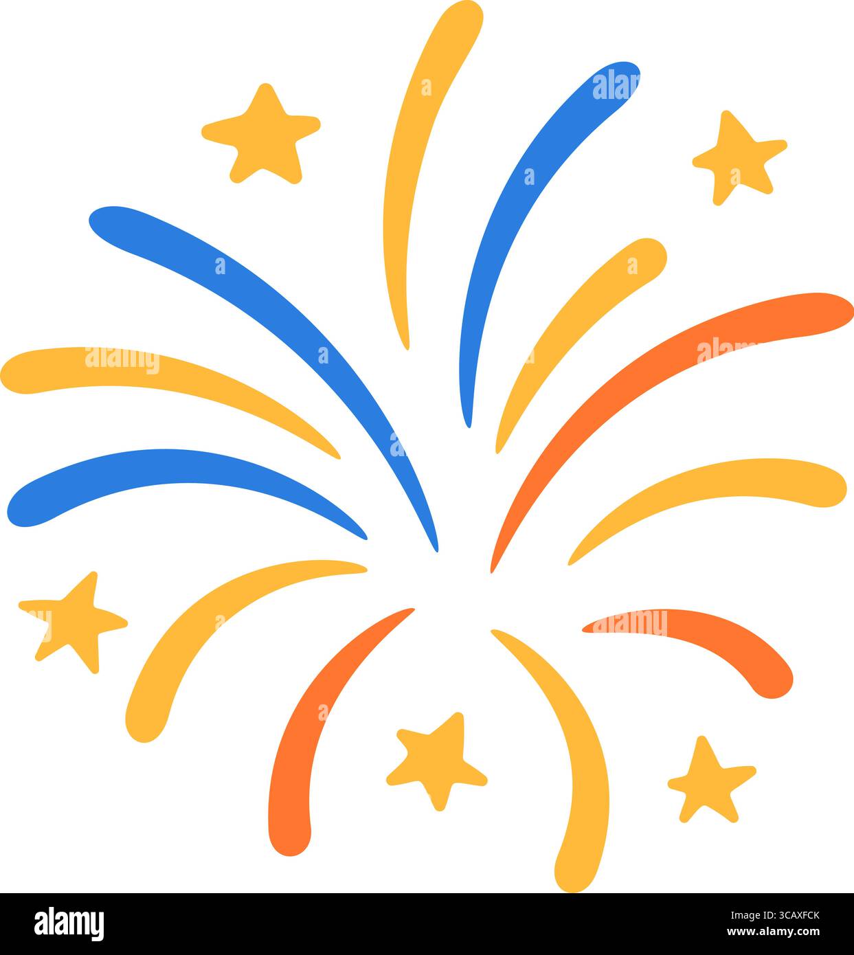 Simple firework red stars yellow hi-res stock photography and images ...