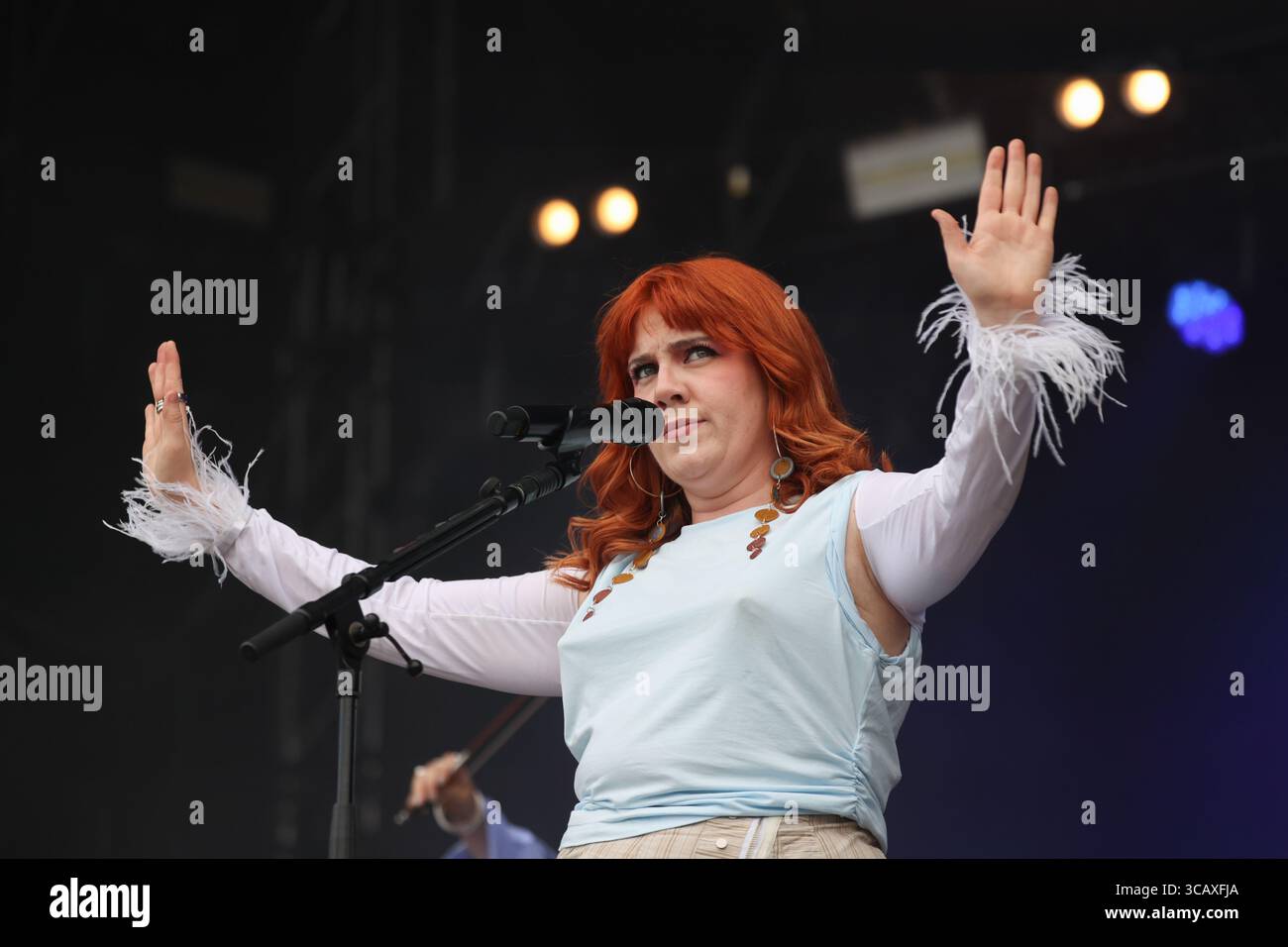 Copenhagen, Denmark. August 7, 2025. Irish singer CMAT performs at the ...