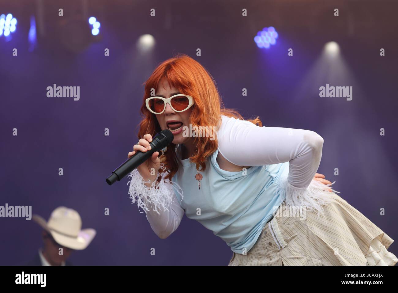 Copenhagen, Denmark. August 7, 2025. Irish singer CMAT performs at the ...