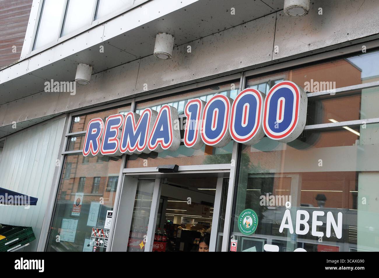 Copenhagen/ Denmark/07 august 2025/Rema 1000 chain grocery store in ...