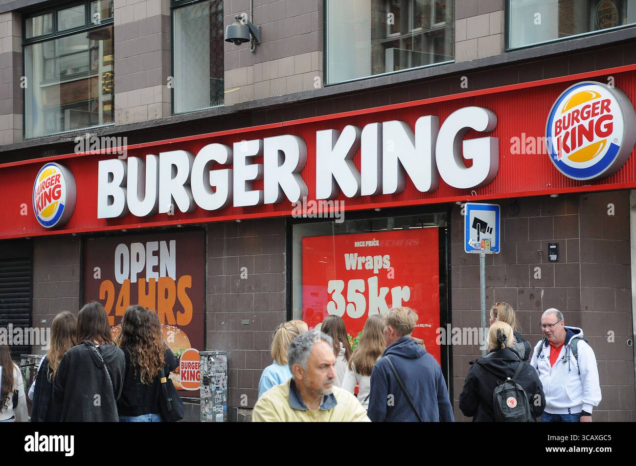 Copenhagen/ Denmark/07 august 2025/.American fst food chain burger king rerstaurant in ...
