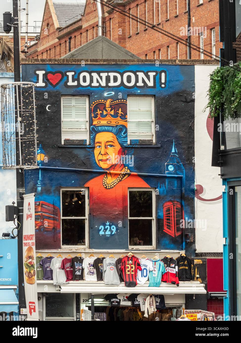 Queen graffiti street art camden london hi-res stock photography and ...