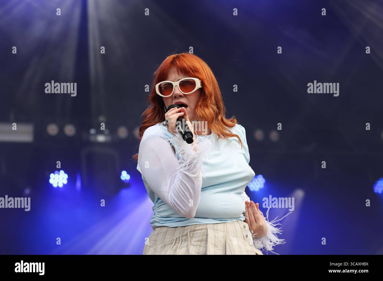 Copenhagen, Denmark. August 7, 2025. Irish singer CMAT performs at the ...