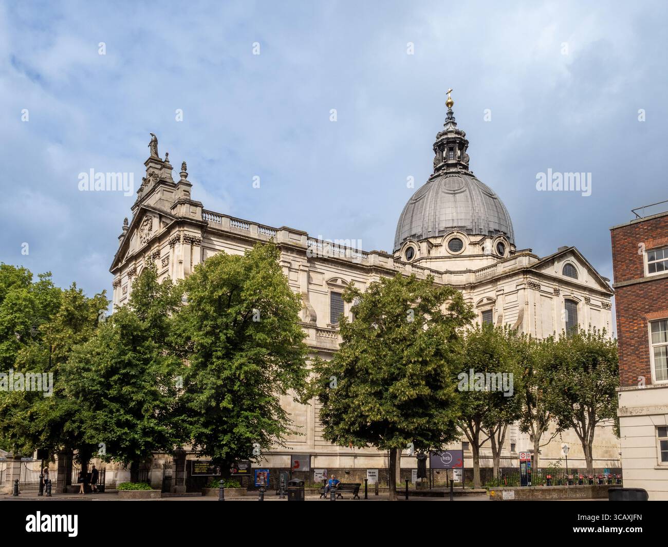 The grand dome and facade of the Brompton Oratory (London Oratory), a ...